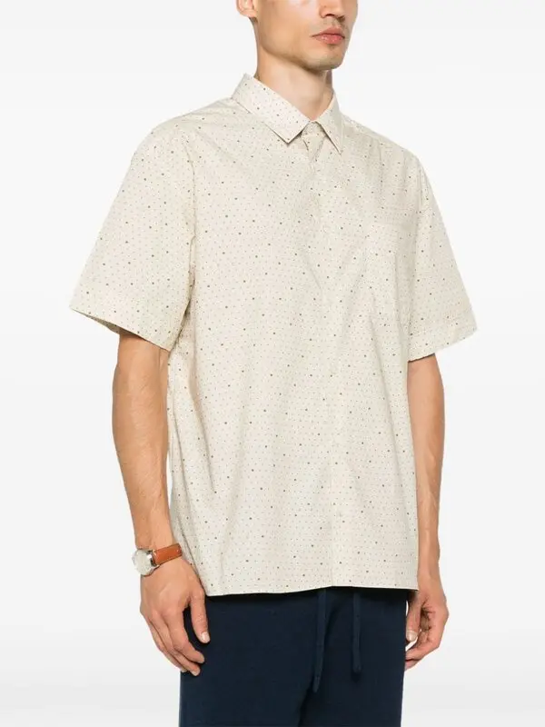 A.p.c. Polka Dot-print Cotton Shirt