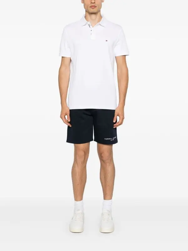 Tommy Hilfiger Logo-embroidered Polo Shirt - White
