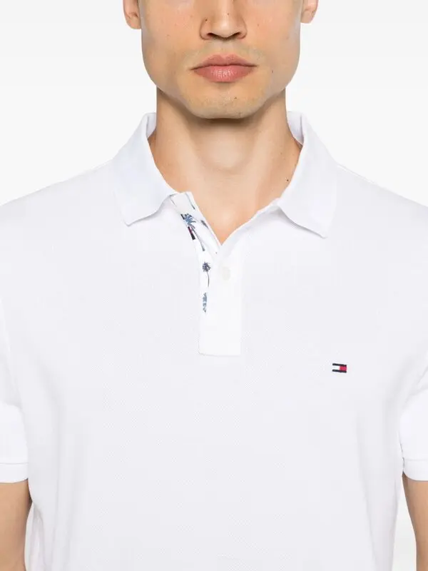 Tommy Hilfiger Logo-embroidered Polo Shirt - White