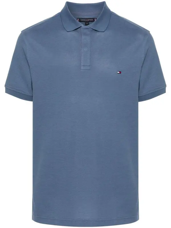 Tommy Hilfiger Logo-embroidered Polo Shirt - Blue