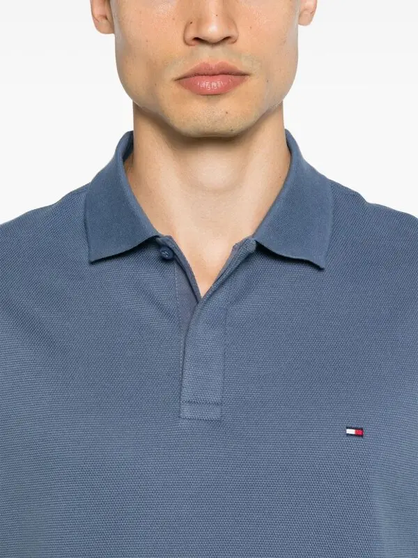 Tommy Hilfiger Logo-embroidered Polo Shirt - Blue