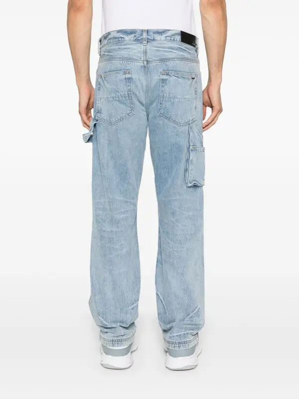 Amiri Carpenter Straight-Leg Jeans Blue 44% Off Editorialist