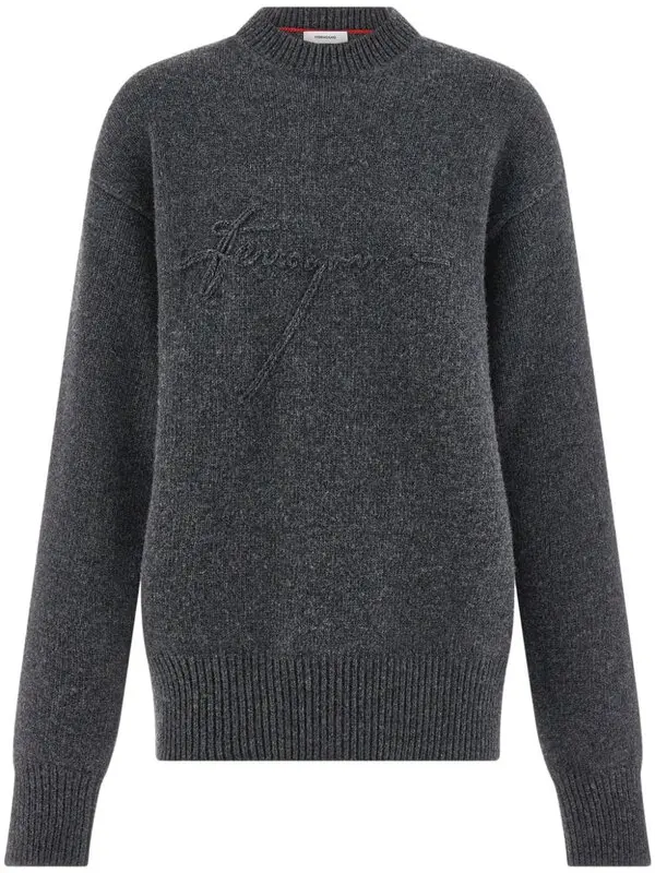 FERRAGAMO Virgin Wool Crew Neck Sweater