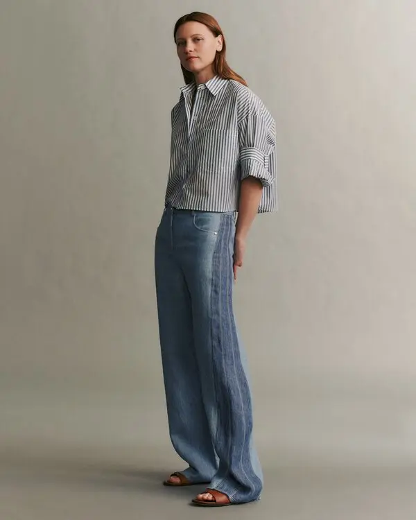 TWP Puddle Pant In Lightweight Hemp Denim