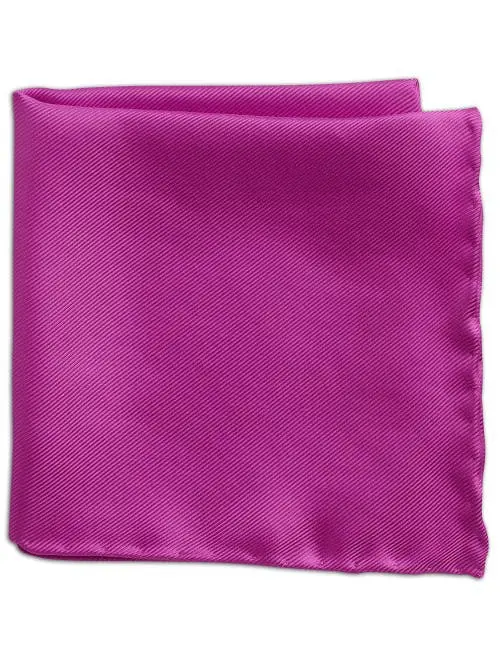 OAK HILL PREMIUM BY DXL Big & Tall Silk Pocket Square - Fuchsia
