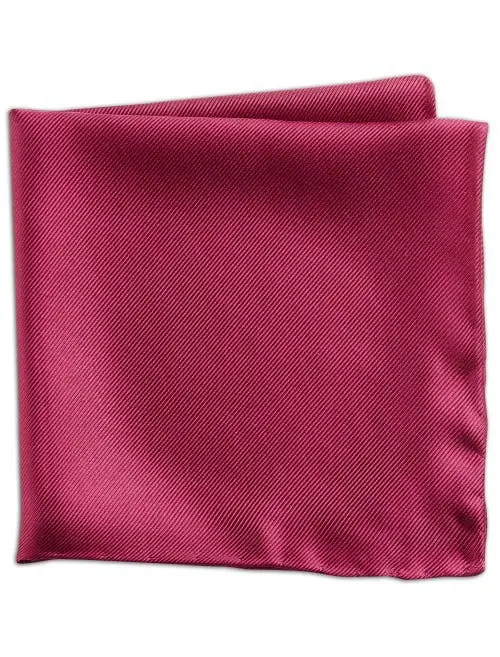 OAK HILL PREMIUM BY DXL Big & Tall Silk Pocket Square - Sangria