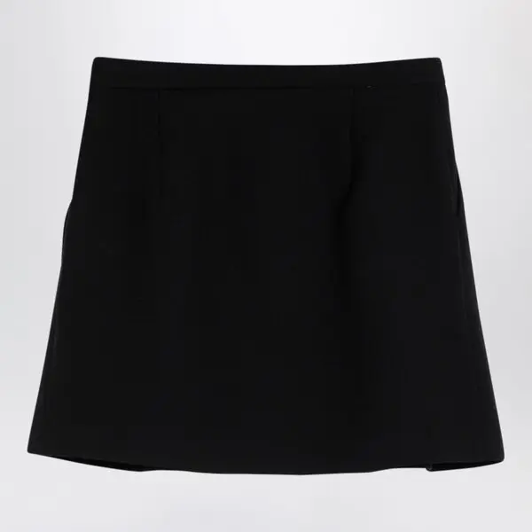 Alessandra Rich Mini Wrap Skirt In Pied De Poule