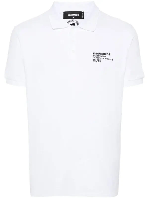 Dsquared2 Logo-print Polo Shirt - White