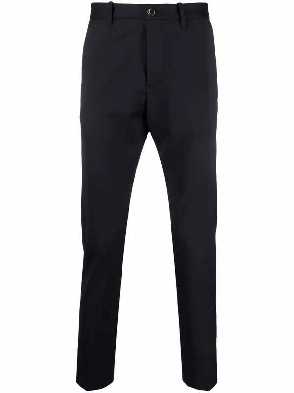 NINE:INTHE:MORNING Slim-cut Chino Trousers - Blue