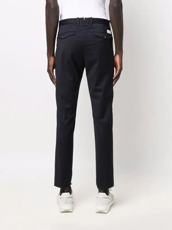 NINE:INTHE:MORNING Slim-cut Chino Trousers - Blue