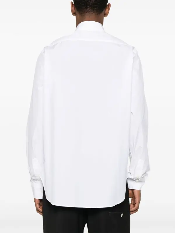 LANVIN Long-sleeve Cotton Shirt - White