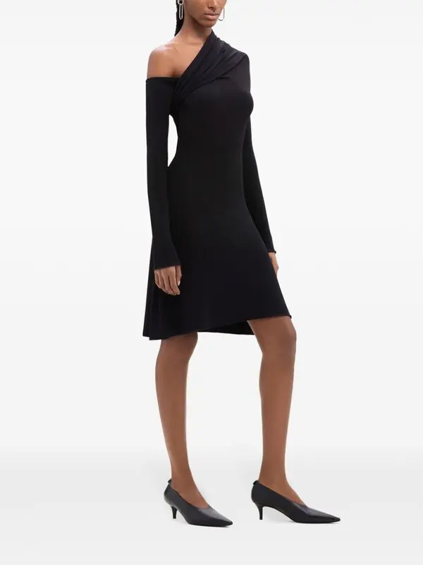 COURREGES Asymmetric Twist Mini Dress
