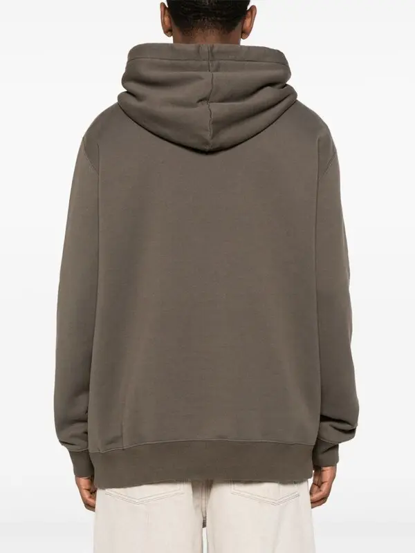 LANVIN Logo-embroidered Cotton Hoodie