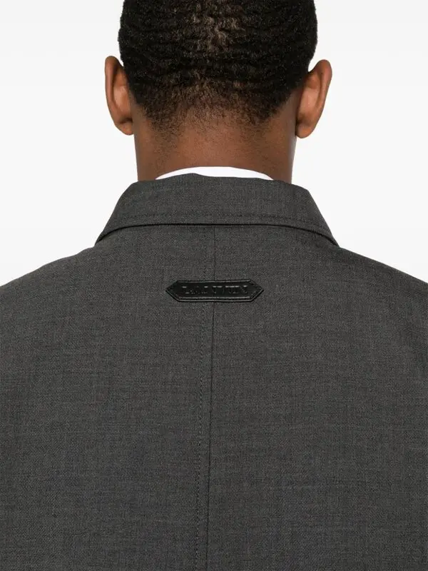 LANVIN Zip-up Wool Jacket - Grey