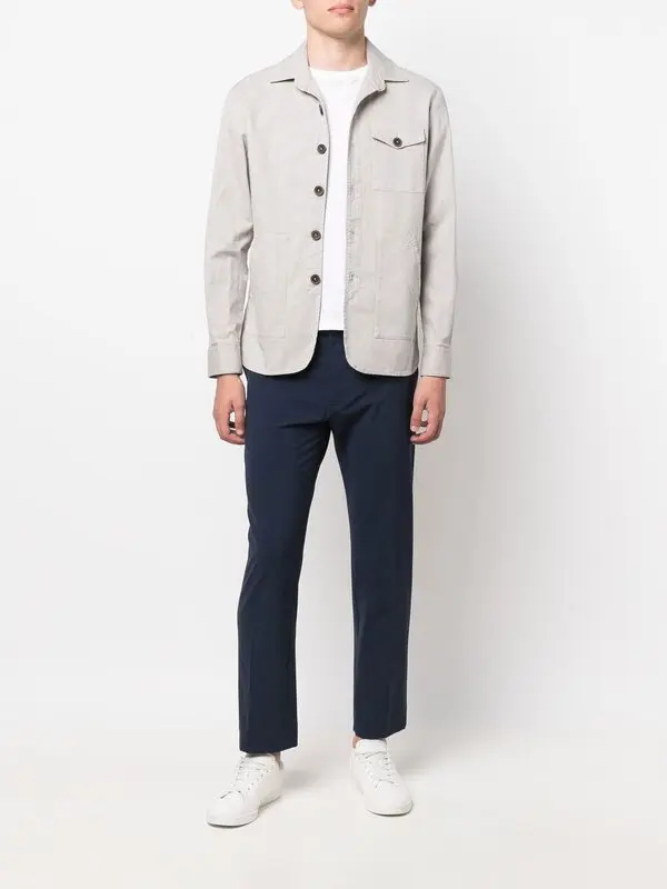 NINE:INTHE:MORNING Straight-leg Wool-blend Trousers - Blue