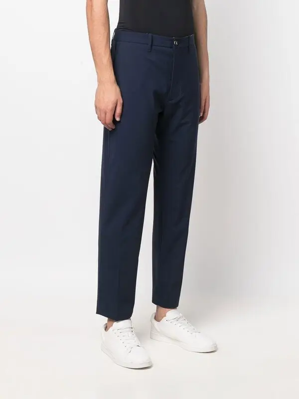 NINE:INTHE:MORNING Straight-leg Wool-blend Trousers - Blue