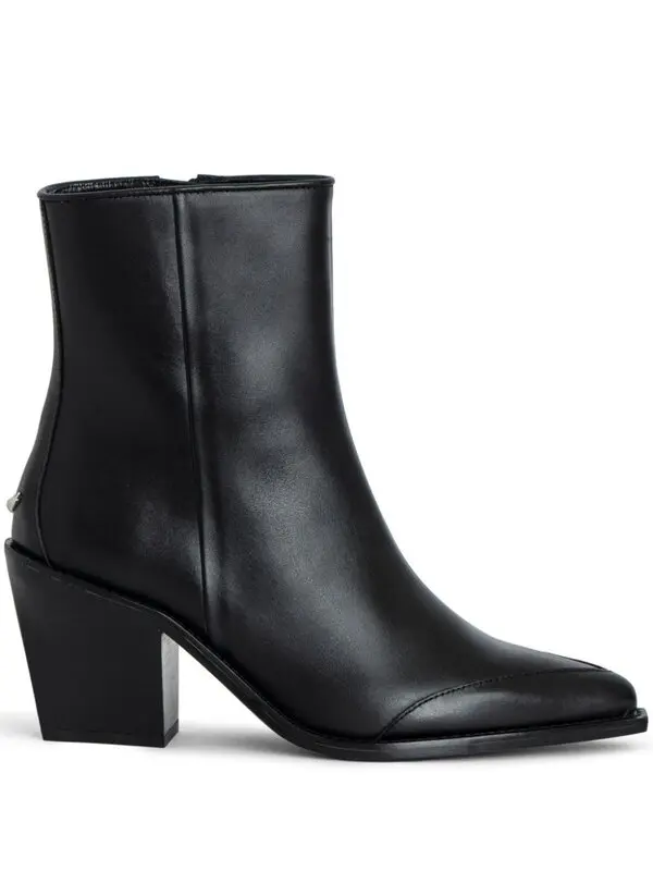 Zadig&Voltaire Cara 70mm Leather Boots - Black