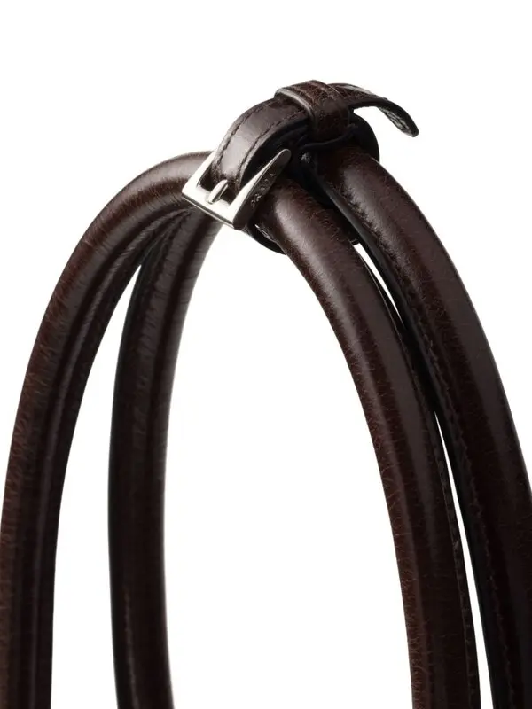 Prada Bonnie Leather Tote Bag - Brown