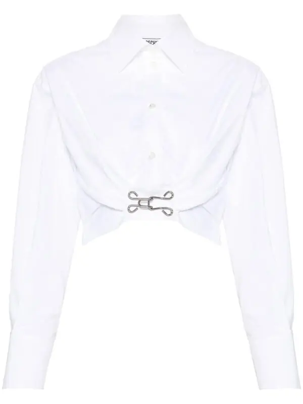 Moschino Poplin Cropped Shirt