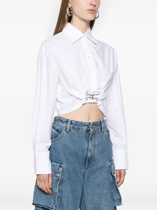 Moschino Poplin Cropped Shirt