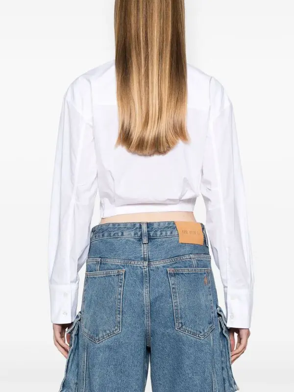 Moschino Poplin Cropped Shirt