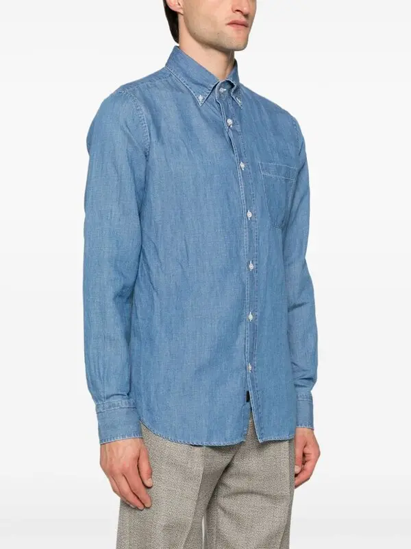 MOORER Rolf Chambray Shirt