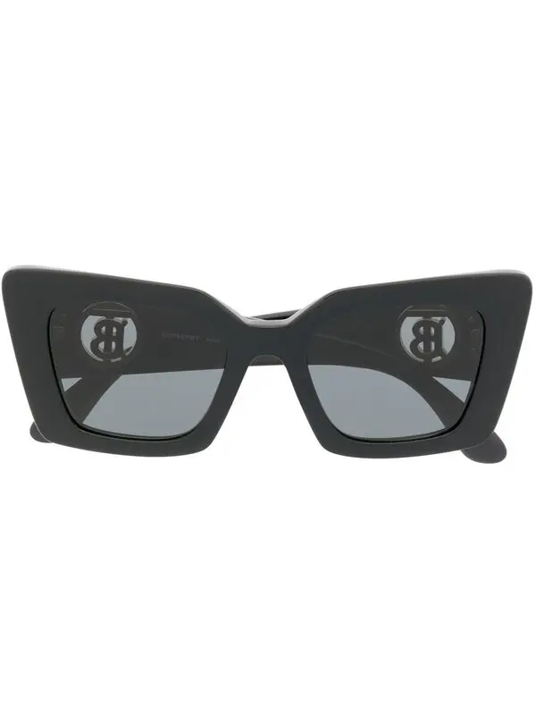 Burberry Daisey Tb Monogram Sunglasses - Black