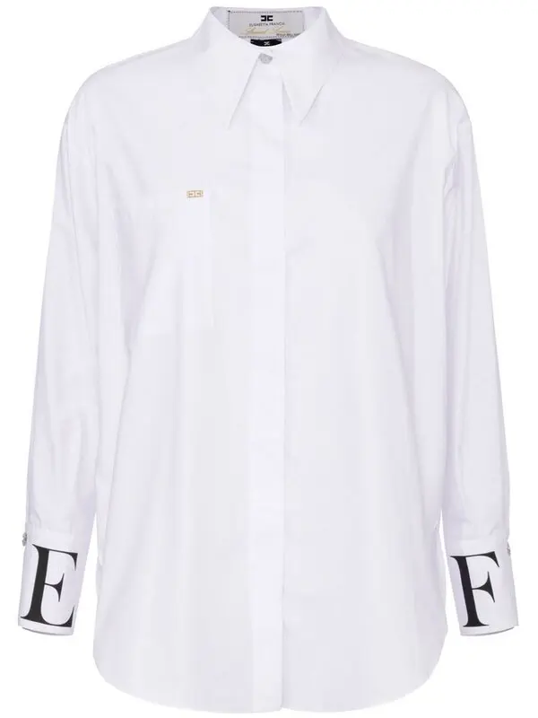 Elisabetta Franchi Logo-print Shirt - White