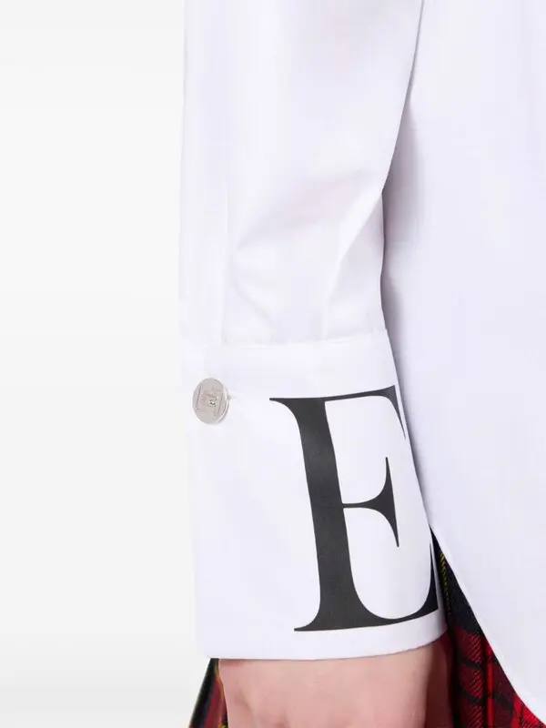 Elisabetta Franchi Logo-print Shirt - White
