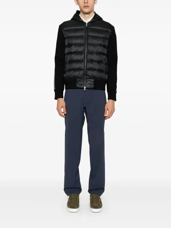 Moncler Quilted-panel Wool Jacket