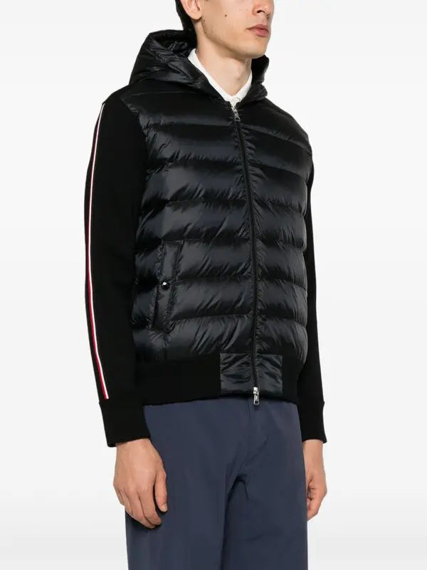Moncler Quilted-panel Wool Jacket