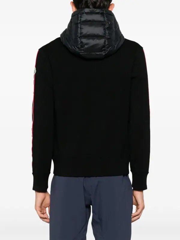 Moncler Quilted-panel Wool Jacket