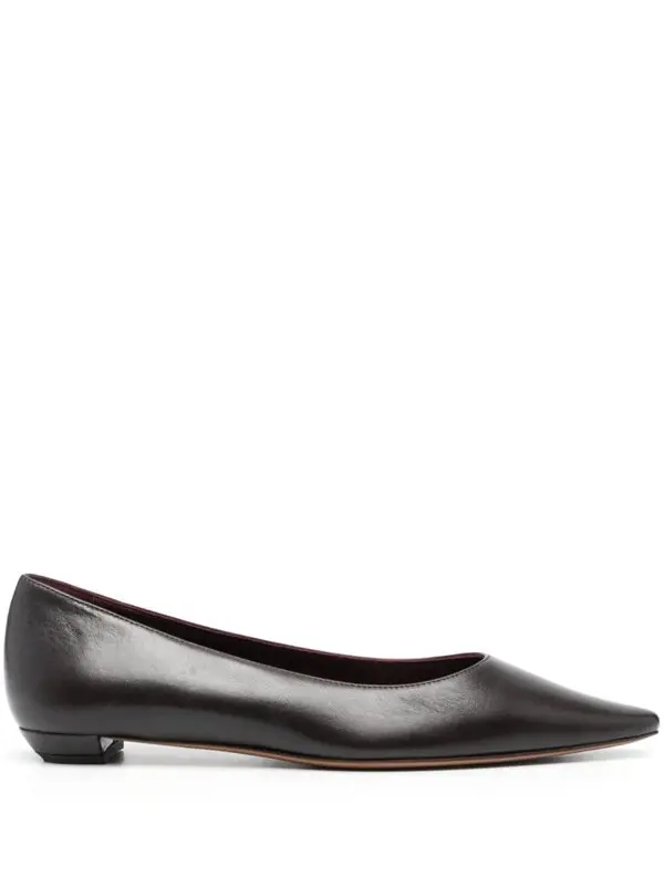 THE ROW Claudette Leather Ballerinas