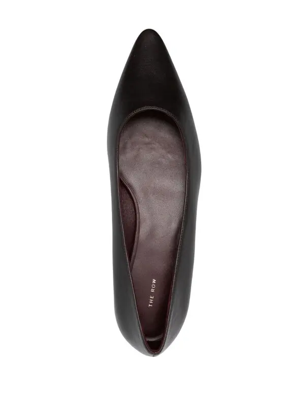 THE ROW Claudette Leather Ballerinas
