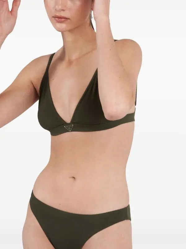 Prada Fine-ribbed Bikini Bottom