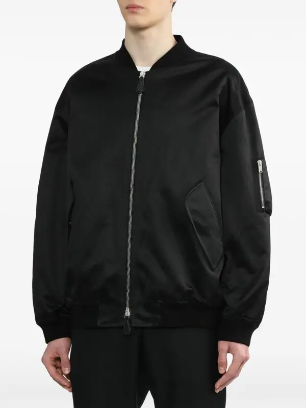 JIL SANDER Zipped Sleeve Bomber Jacket