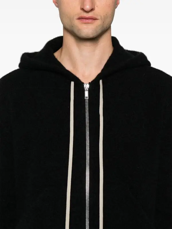Rick Owens 17FW HOODED CARDIGAN 黒 XS Owens Drkshdw Rick Owens Hooded Cardigan Rick Owens Zip-Up Hooded