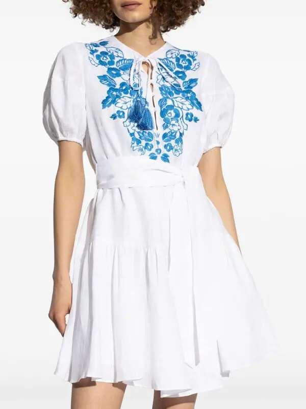 sachin and babi light blue dress Women's Midi Dress Cocktail Dress Dress Set Wedding Guest Dress A Line Dress Elegant Formal Wedding Party Floral Long Sleeve Crew Neck Gray Pink main image 1