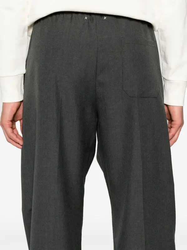 GOLDEN GOOSE Mid-rise Straight-leg Trousers - Grey