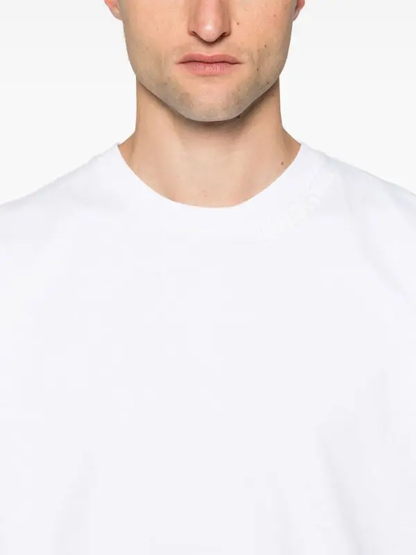 Marni Logo-patch Cotton T-shirt - White