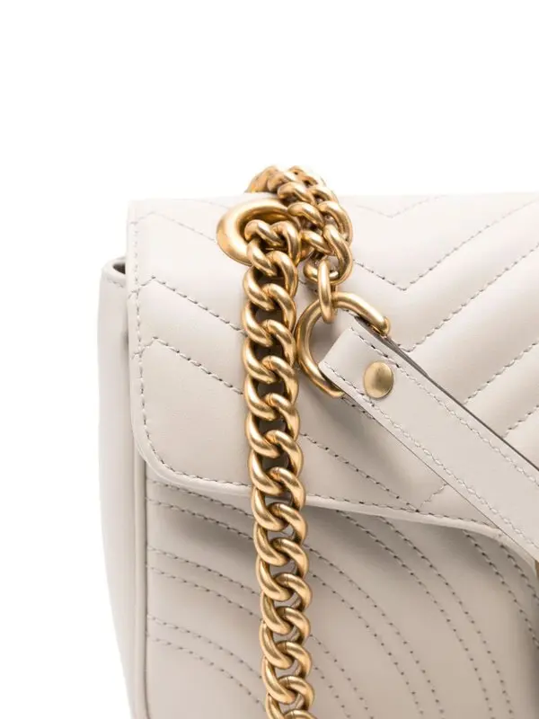 Gucci Small Gg Marmont Shoulder Bag - Grey
