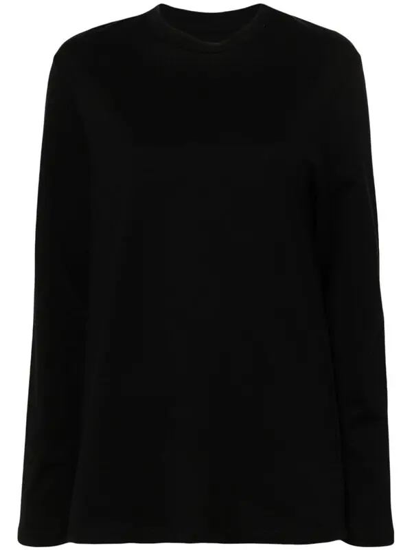JIL SANDER Logo-print Cotton T-shirt - Black