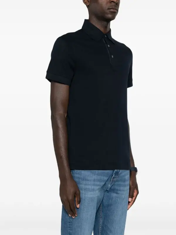 Tommy Hilfiger Logo-embroidered Piqué Polo Shirt - Blue