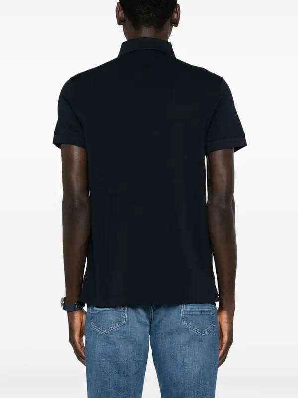 Tommy Hilfiger Logo-embroidered Piqué Polo Shirt - Blue