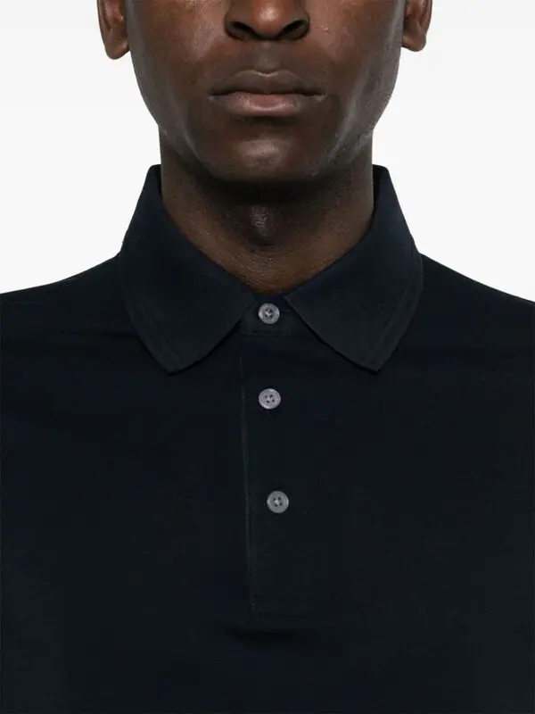 Tommy Hilfiger Logo-embroidered Piqué Polo Shirt - Blue