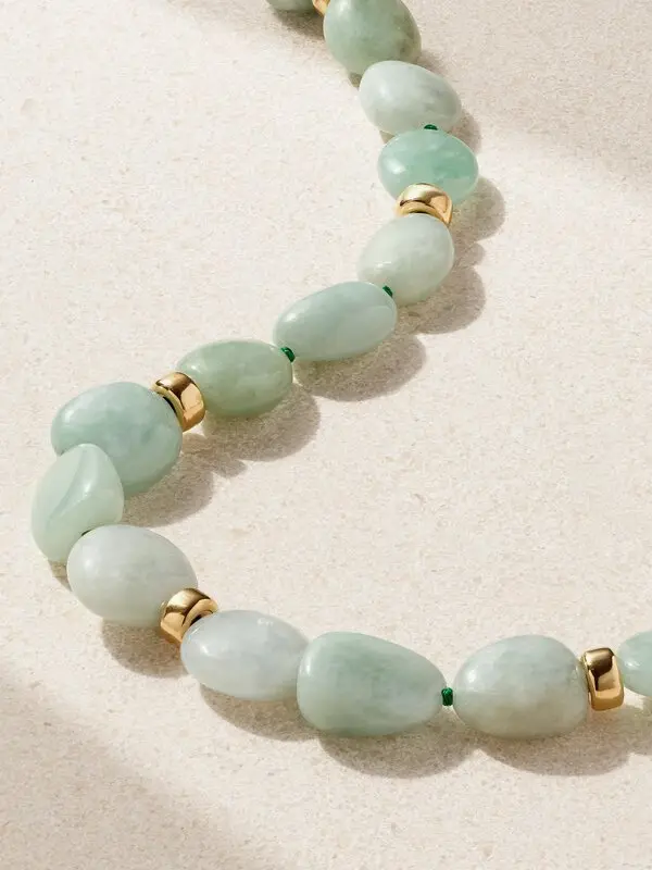 jia jia - JIA JIA Gold Jade Necklace