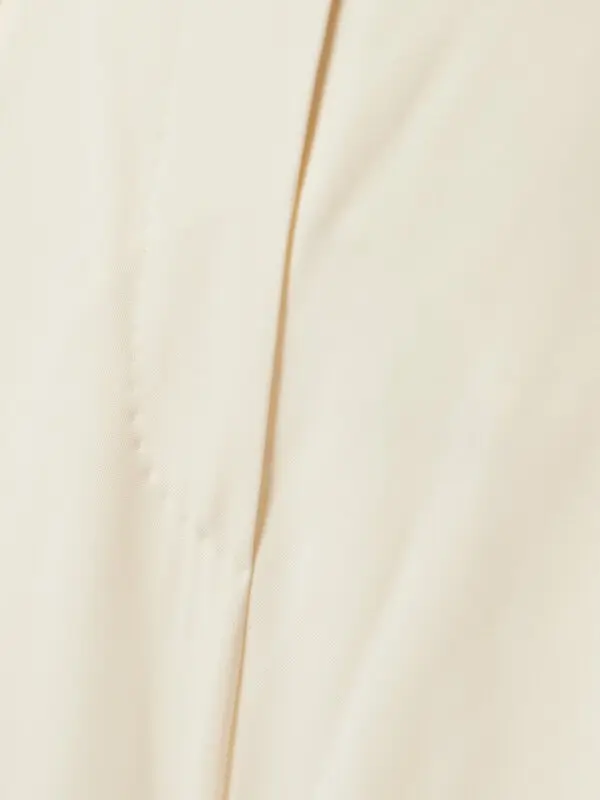 Max Mara Piombo Pleated Wool Wide-leg Pants - White