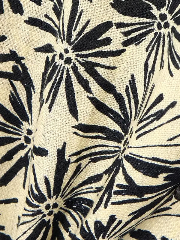 Loro Piana Floral-print Linen Shirt