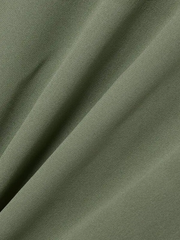 Loro Piana Belted Silk-crepe Maxi Dress
