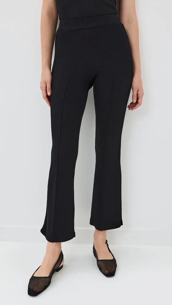 Donni. Rib Kick Flare Pants - Jet